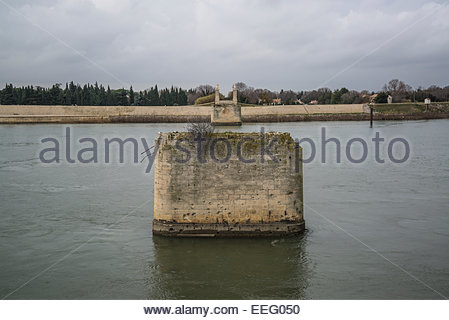 Arles Provence France Bridge over the Rhone River Stock Photo - Alamy
