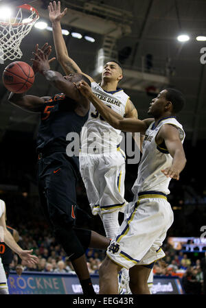 Miami guard Davon Reed (5) during the NCAA Basketball game between the ...