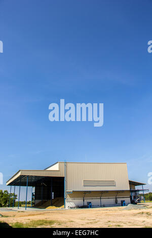 Traditional storage of grain rice paddy, Tamil Nadu, South India, India ...