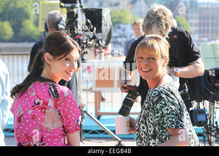 Sophie Ellis Bextor and her mother Janet Ellis outside ITV Studios ...