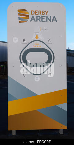 Signage Outside Derby Arena Stock Photo - Alamy