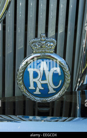 An old style RAC (Royal Automobile Club (of Great Britain)) badge and ...