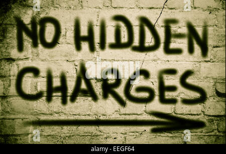 No Hidden Charges Concept Stock Photo - Alamy