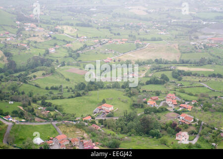 Aerial view from Pico del Sol, Gijón, Asturias, Spain Stock Photo - Alamy