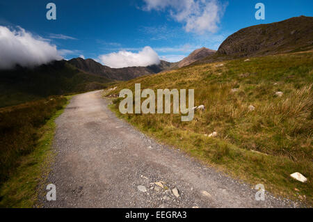 Pen-y-Pass from Miners track route to and from Mount Snowdon in ...