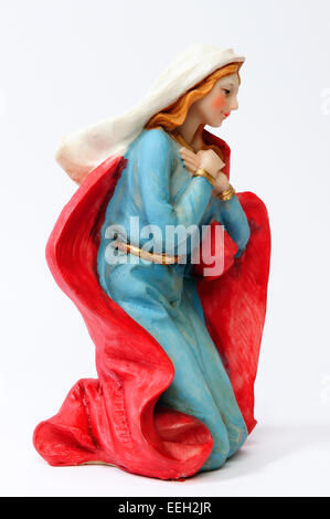 Individual elements of the Catholic Christian crib isolated on white ...