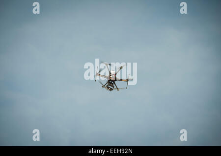 A civil Unmanned Aerial Vehicle (UAV) / multicopter drone used for ...