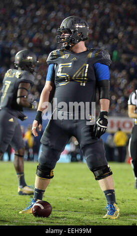 UCLA offensive lineman Jake Brendel during the 40 yard dash at the NFL ...