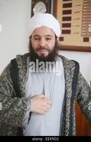 Gera, Germany. 16th Jan, 2015. Muslims of various nationalities pray in ...