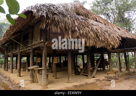 Tay house, The Vietnam Museum of Ethnology, Hanoi, Vietnam Stock Photo ...