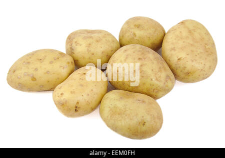 Seven potatoes isolated on a white background Stock Photo - Alamy