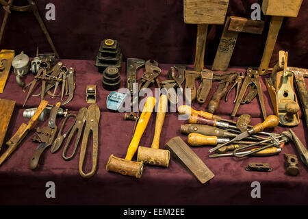 Various old tools used by craftsmen in their work in maintaining York ...