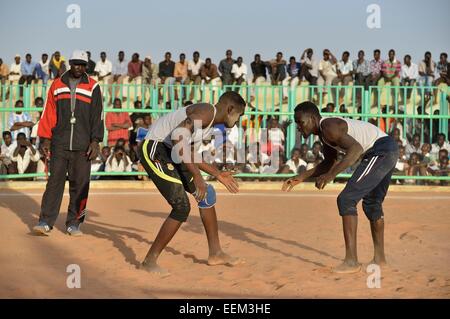 Nuba fighting, Nuba Wrestling, Haj Yusef district, Kharthoum, Sudan ...