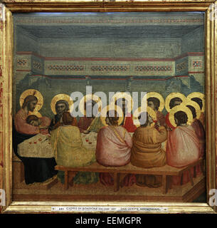 Giotto (1267-1337). Italian painter. Gothic. Last Supper, 1306. From ...