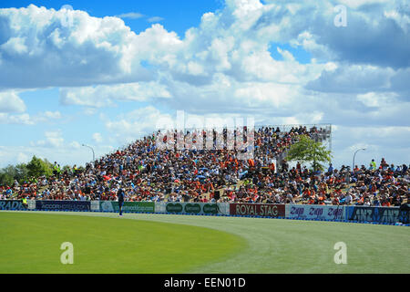 Saxton Oval, Nelson, New Zealand. 20th Jan, 2015. Black Cap player ...