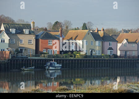 The village of Rowhedge, on the River Colne, Essex, England UK Stock ...