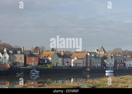 The village of Rowhedge, on the River Colne, Essex, England UK Stock ...