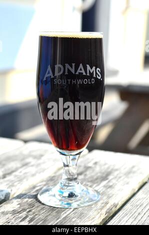 BEER A PINT OF ADNAMS BITTER BEER AND HALF A LAGER 2006 Stock Photo - Alamy