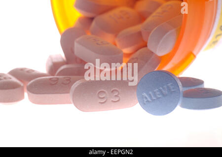 Aleve naproxen pills Stock Photo - Alamy