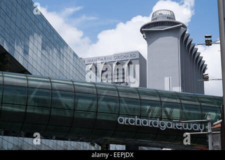 Orchard Gateway and the Mandarin Orchard Hotel on Orchard Road ...