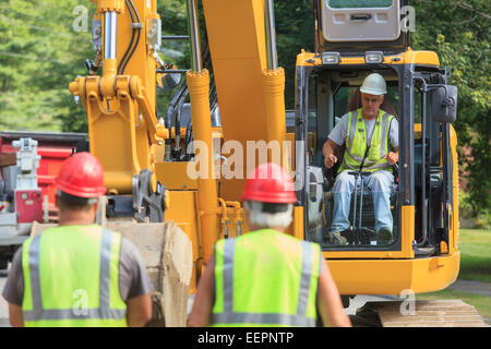 Construction Equipment Operator Stock Photo - Alamy