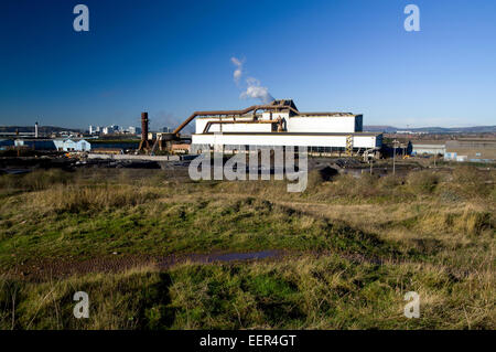 Steel Works, Rover Way, Cardiff, South Wales, UK Stock Photo - Alamy