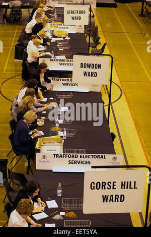 Trafford Council election count and AV referendrum . The G. H. Carnall ...
