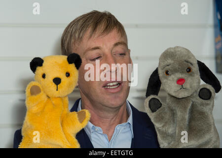 Richard Cadell, the owner and presenter of the Sooty Show poses up at ...
