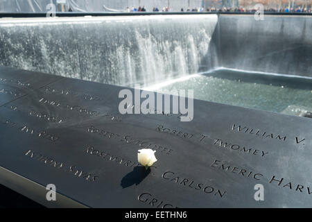 The World Trade Center memorial fountains stand in the footprint of the ...