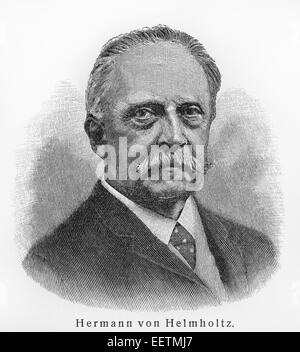 Portrait of Hermann von Helmholtz - a German physicist and physician ...
