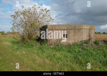 A second world war Pillbox at RAF Wellingore, Lincolnshire, England ...