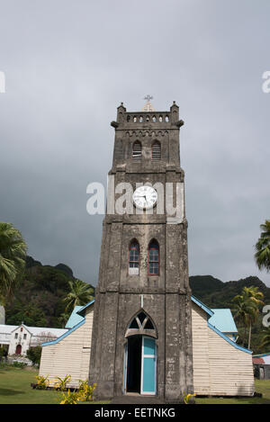 Fiji, Island of Ovalua, town of Levuka. First Colonial settlement and ...