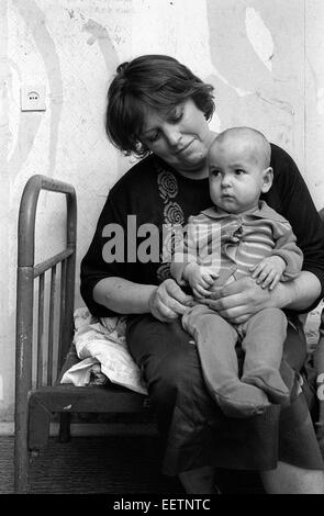 Family living in poverty in St Petersburg, Russia Stock Photo - Alamy