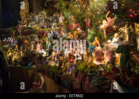 Nativity scene with Santons, French Christmas tradition, Chapel of the ...