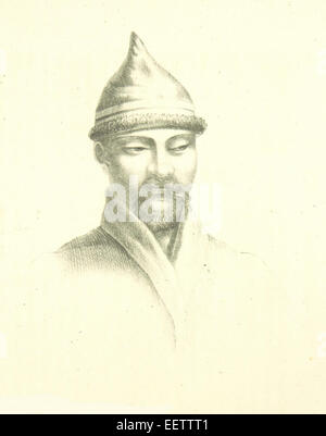 This 1820 illustration from *Cossacks Portraits* shows a Mongol figure ...