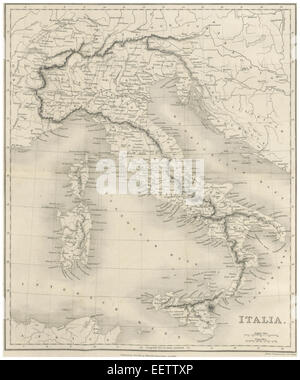 A map from Gibbon's 1862 work, showing the geographical routes and key ...