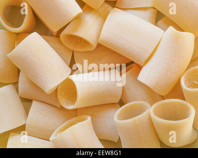 Italian paccheri pasta in the shape of large tubes from Campania and ...