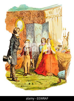 Great Expectations by Charles Dickens.Scene with Pip and Estella. In ...