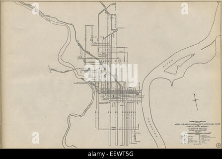 The 1911 Philadelphia streetcar map illustrates the extensive trolley ...