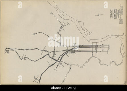 The 1911 map of the Philadelphia streetcar system shows the city's ...