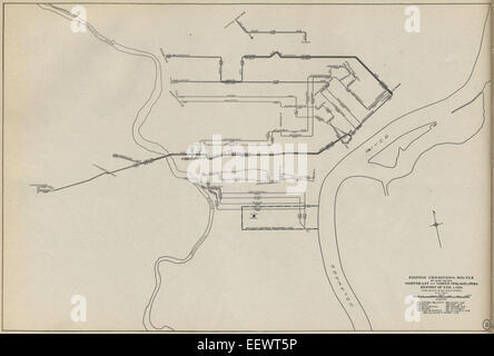 The 1911 Philly streetcar map illustrates the streetcar routes across ...