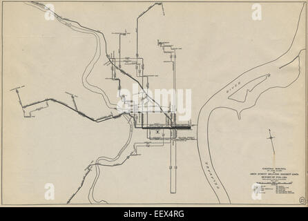 The 1911 Philadelphia streetcar map illustrates the extensive trolley ...