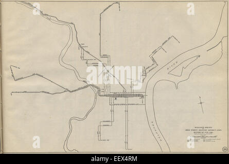 The 1911 Philly streetcar map illustrates the streetcar routes across ...