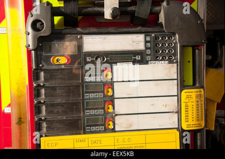 Breathing Apparatus Entry Control Board in use at a fire Stock Photo ...