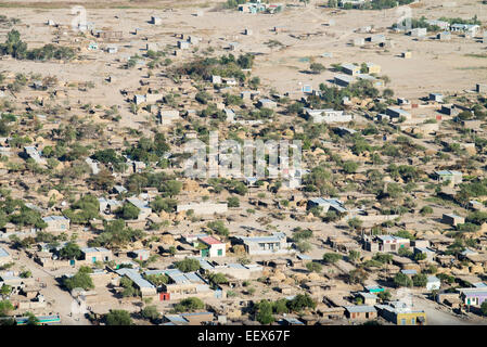 Aerial view of Abala, Ethiopia Stock Photo - Alamy