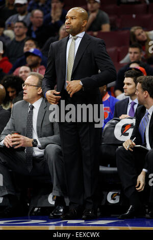 New York Knicks head coach Mike Brown yells during the first half of ...