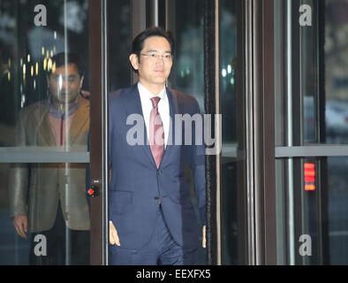 Lee Jay-yong, Jan 19, 2015 : Samsung heir Lee Jay-yong arrives at Hotel ...