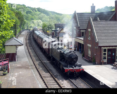 The Churnet Valley railway. Kingsley and Froghall station. GWR Prairie ...