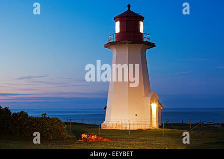 lighthouse, Cap Blanc, Quebec, Canada Stock Photo - Alamy