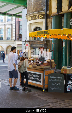 Borough Market British Meat Charcuterie late night winter shopping at ...
